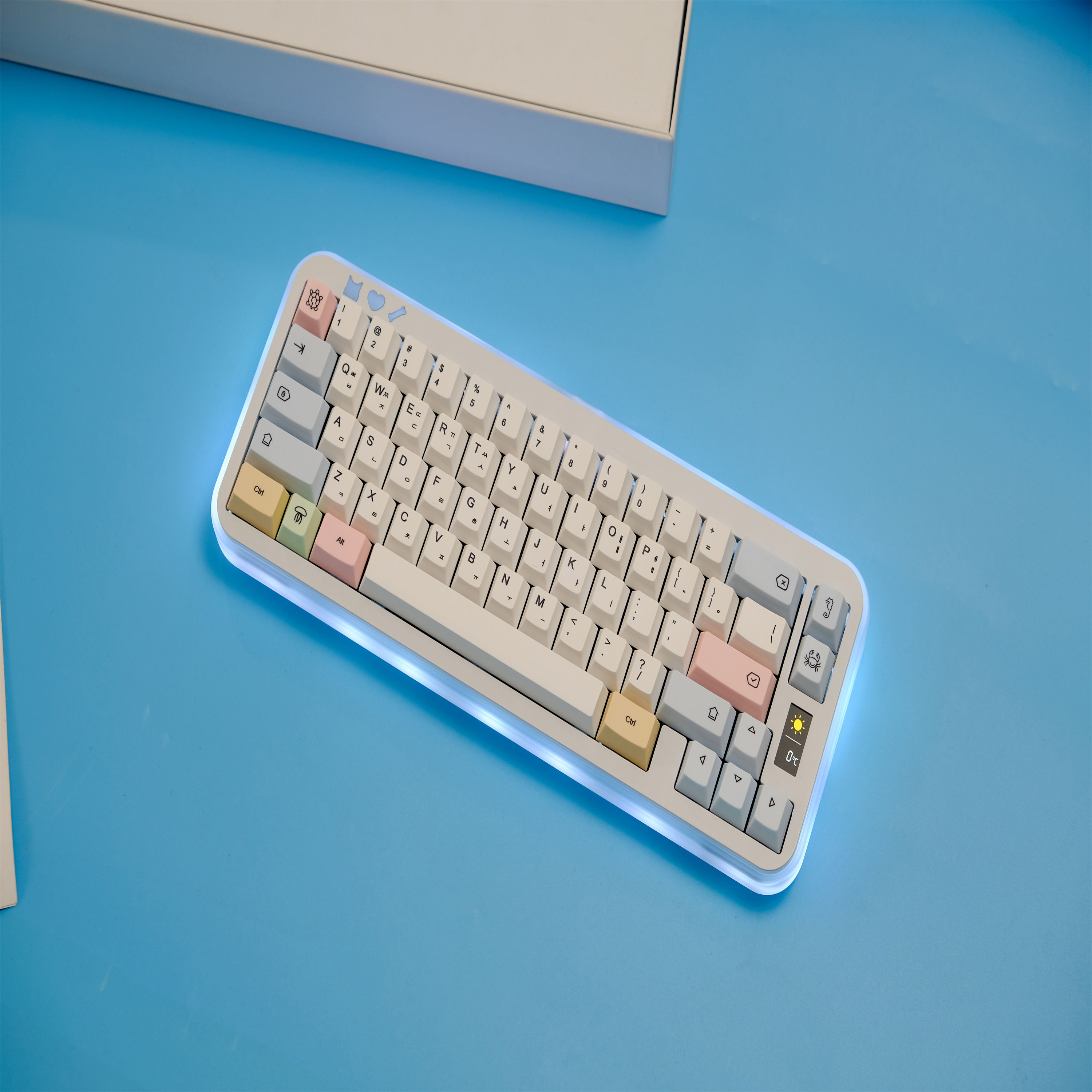 GMK Chalk Keycaps Set 151 Keys PBT Keyboard Cap Cherry Profile game ...