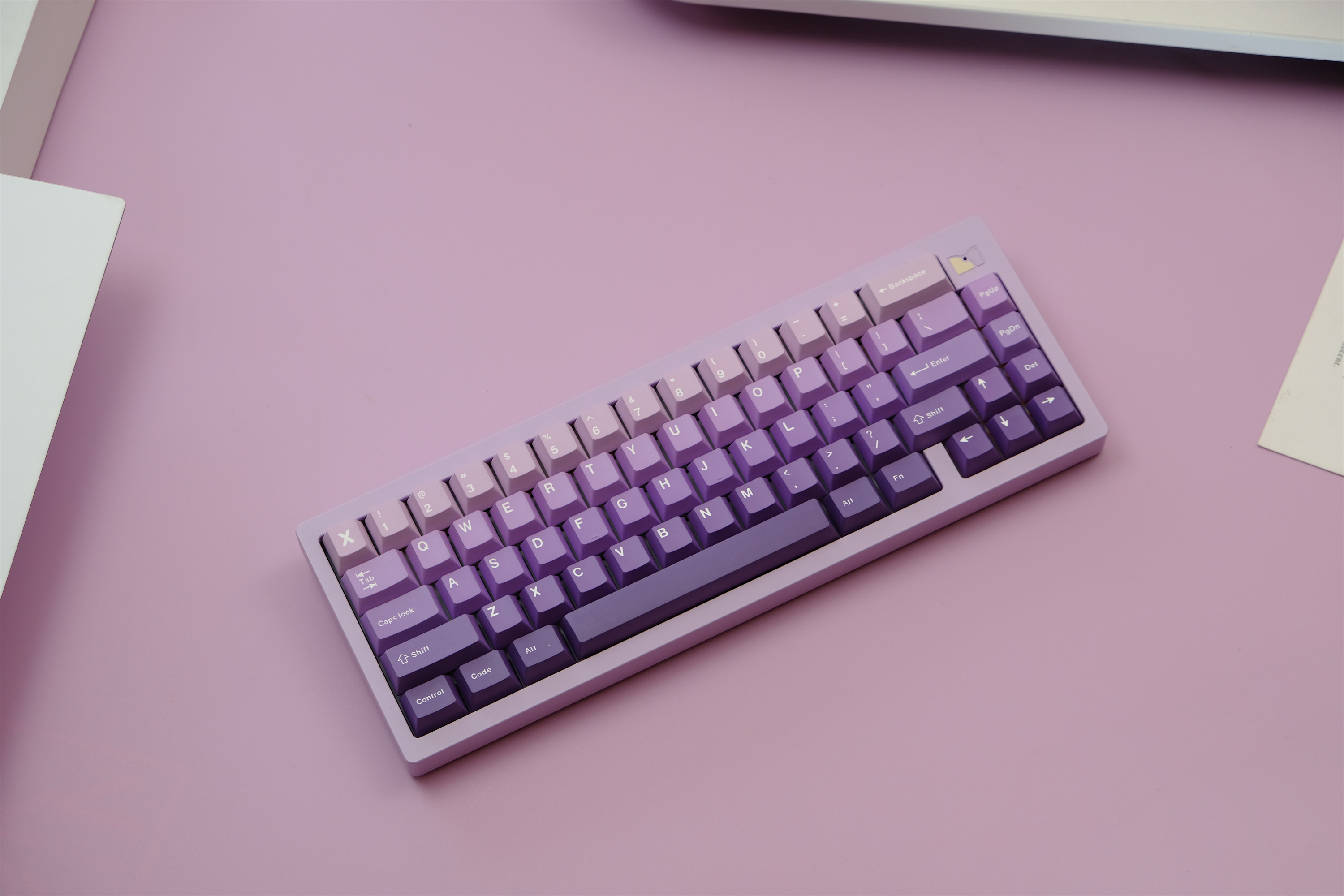 GMK Lavender Keycaps Set 147 Key PBT Keyboard Cap Cherry Profile game KeyCap for Mechanical ...