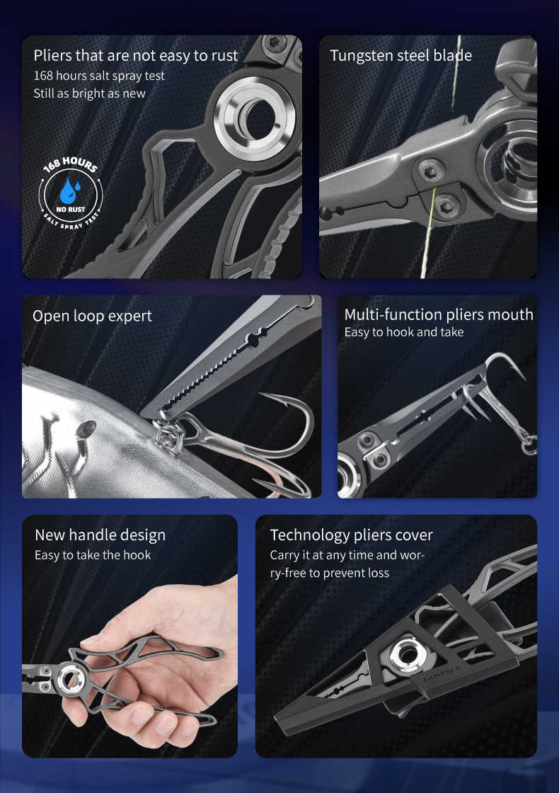 Gomexus Exoskelton Stainless Steel Fishing Plier Clip Fish control ...