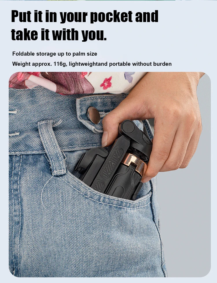 phone tripod Mini Selfie Stick Tripod Portable Grip Phone Tripod with ...