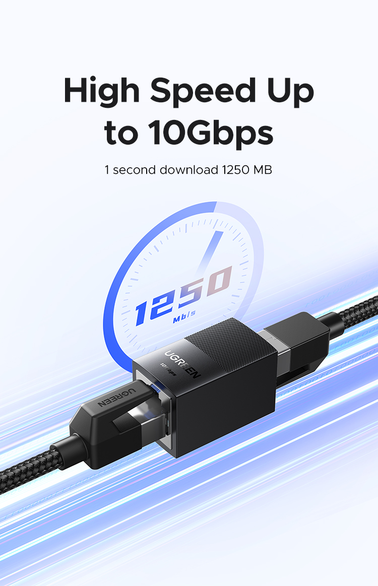 UGREEN 10Gbps RJ45 Ethernet Connector For Cat 8/7/6A/6/5E/5 Ethernet ...