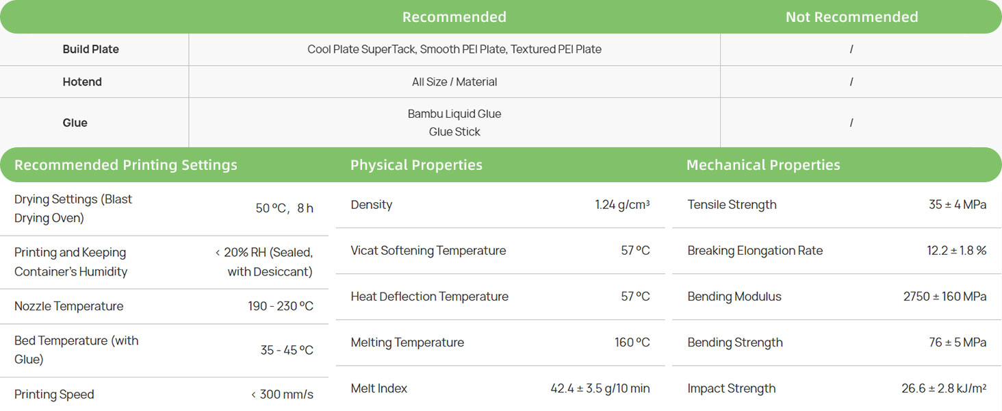 Bamboo Lab 3D Printer PLA Basic Filament 1.75mm 1kg Accuracy +/- 0.03mm ...