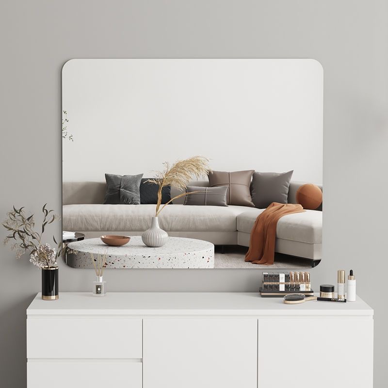Wall Mirror Acrylic Full-Length Mirror Self-adhesive splicing mirror HD ...