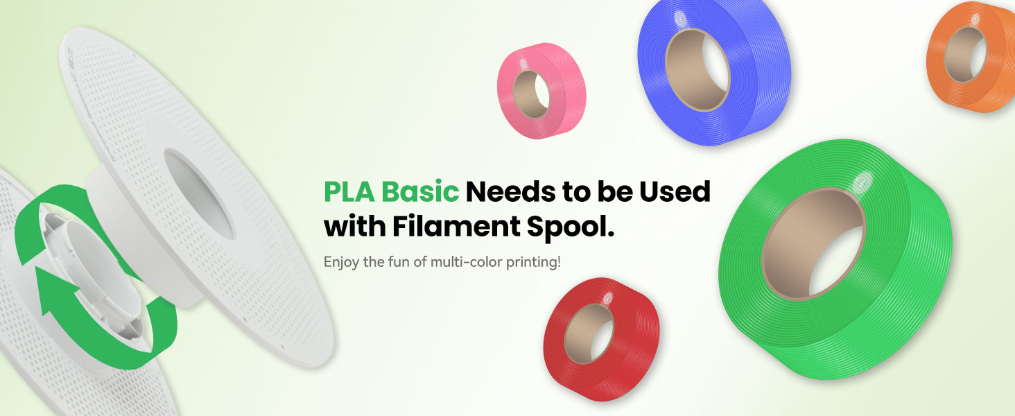 Bamboo Lab 3D Printer PLA Basic Filament 1.75mm 1kg Accuracy +/- 0.03mm ...