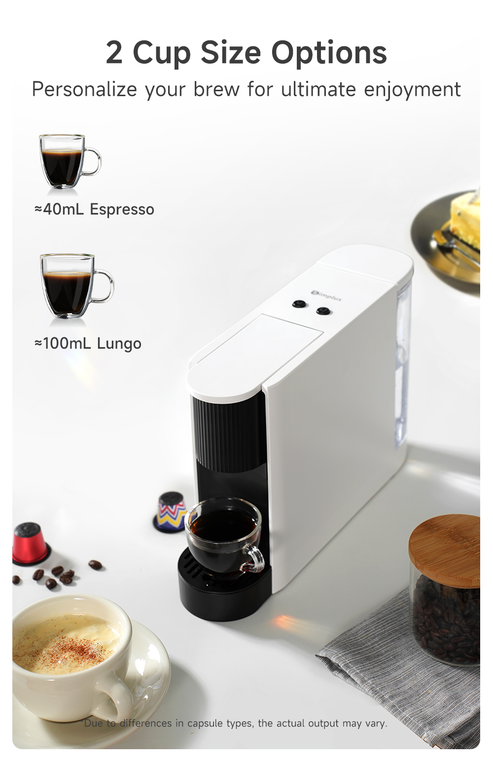 Simplus Coffee Maker | 20Bar High Pressure | 30s Rapid Preheat | 600ml ...