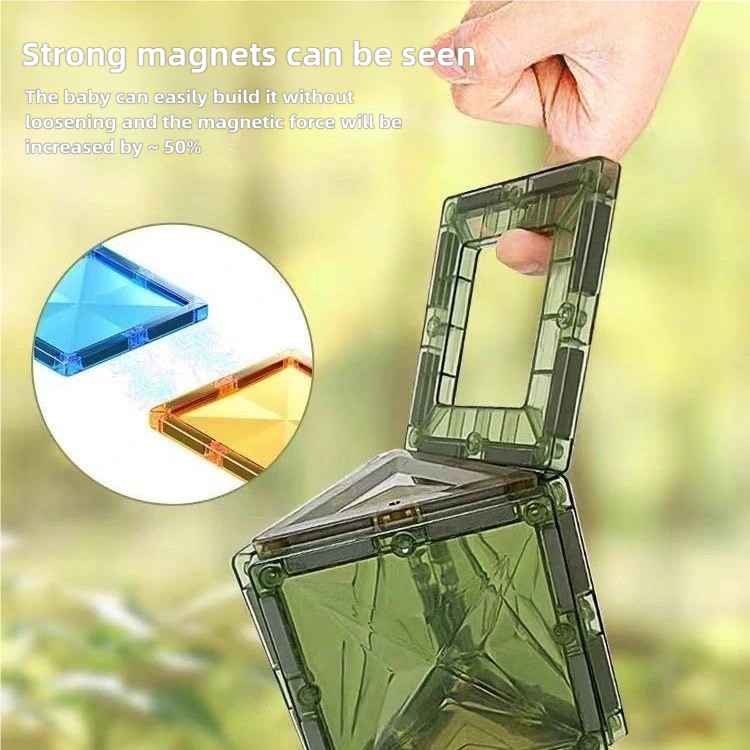 4D Nature Magnetic Tiles 100-Piece Set – DIY Educational Toy, Strong ...