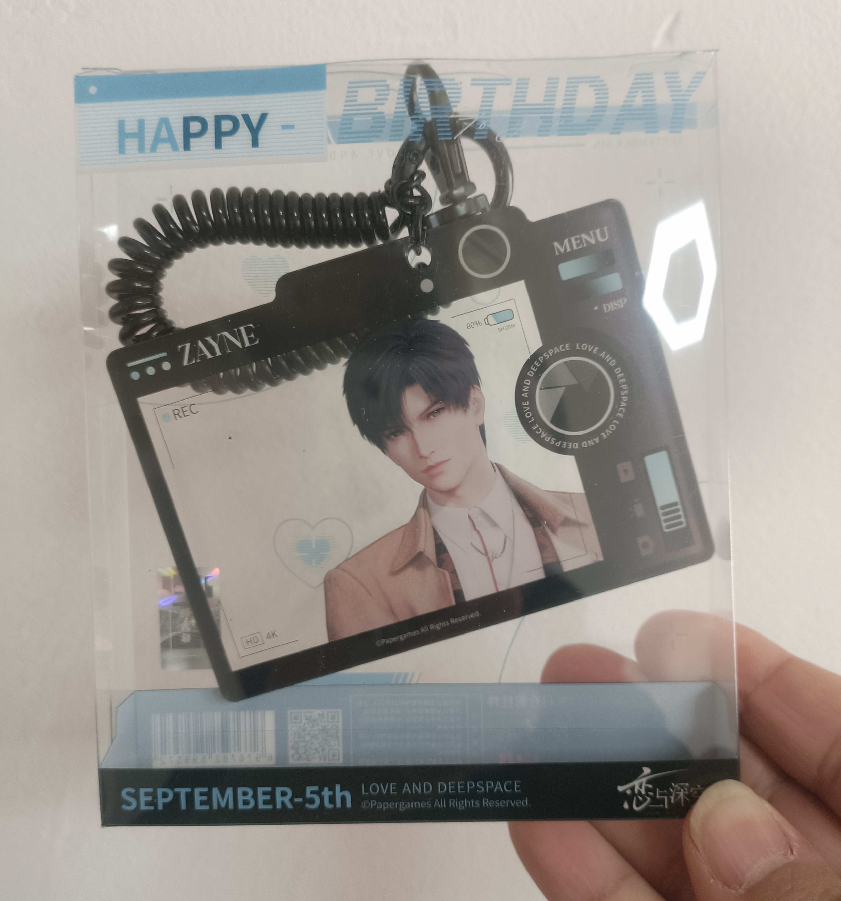 Official genuine Love and deepspace 2024 Zayne birthday peripheral ...