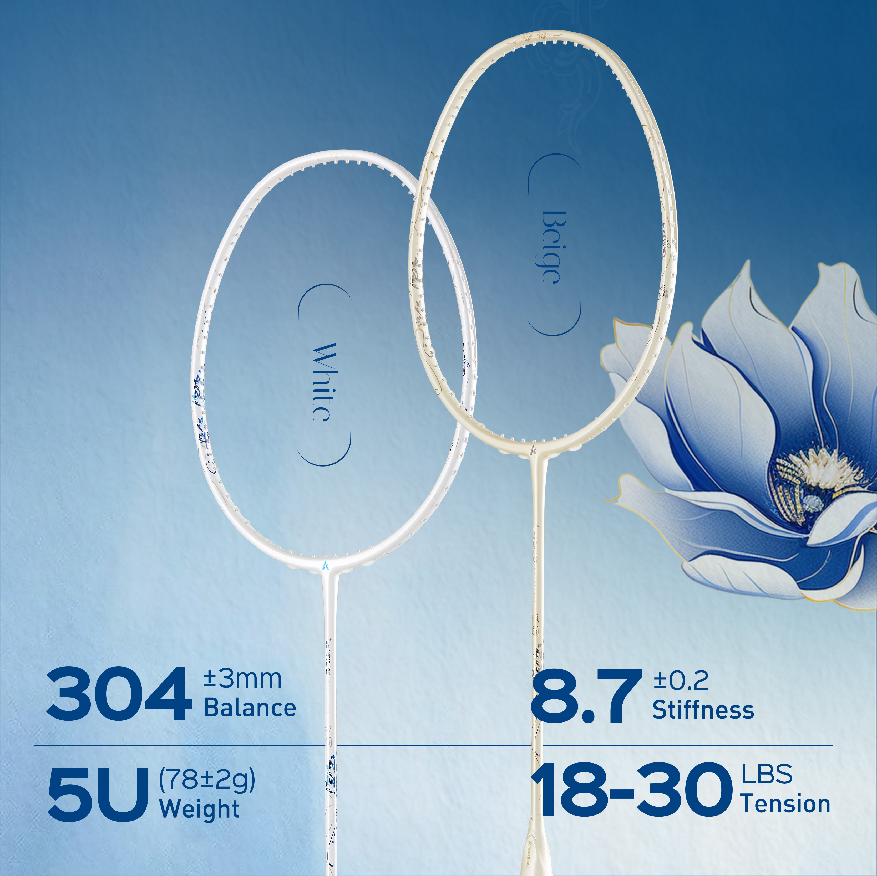 Kawasaki Badminton Racket 5U PORCELAIN QingGuo Suitable For Fessional ...