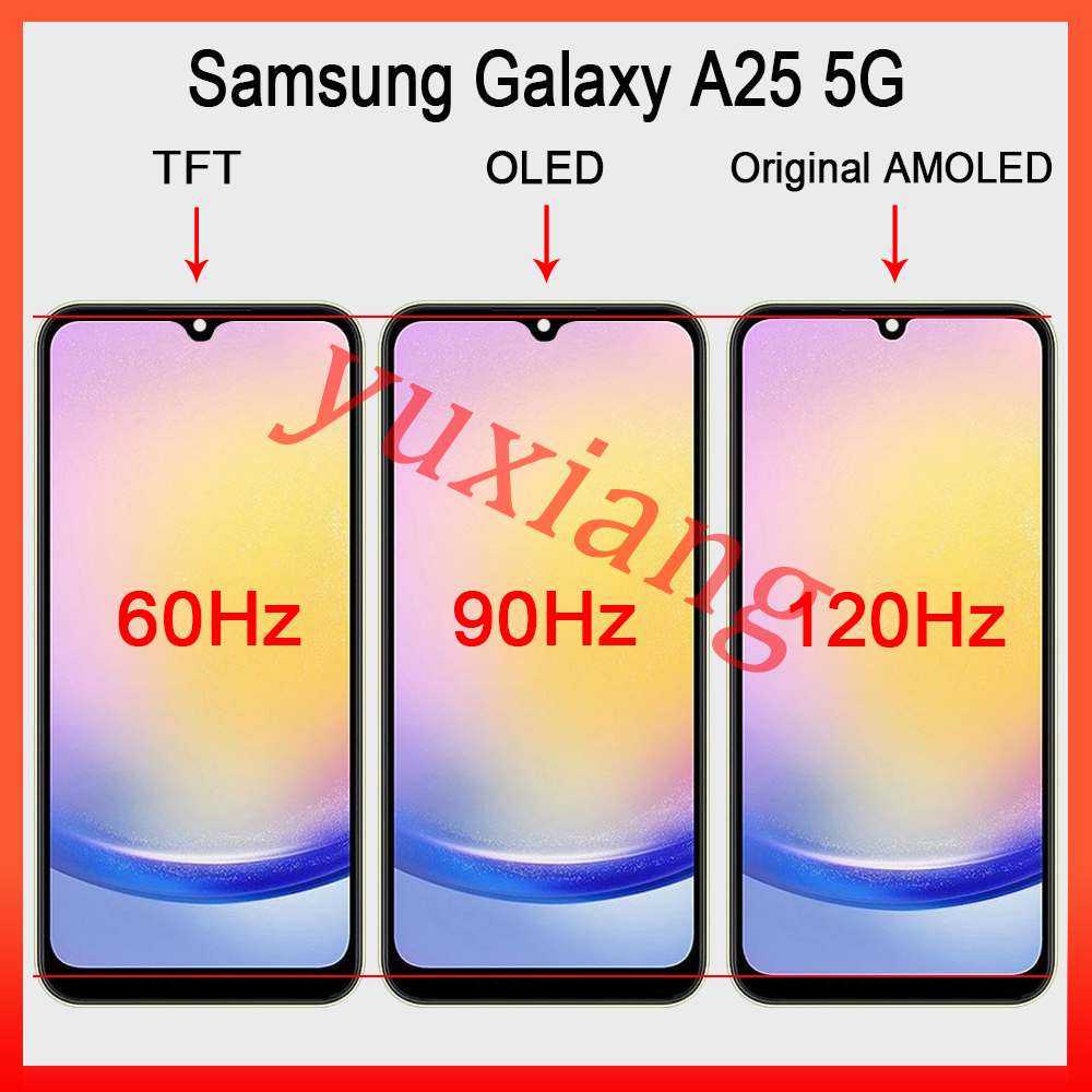 AMOLED OLED TFT For Samsung Galaxy A25 5G LCD Display Touch Screen With ...