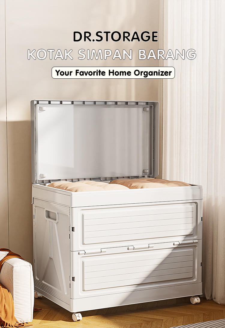 DR.STORAGE Large Capacity Storage Box Organizer Foldable Storage Box ...