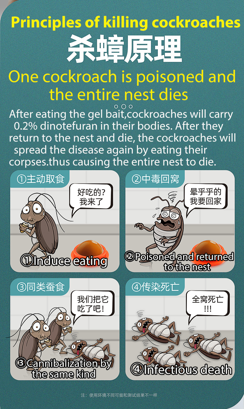 【Authentic and in stock】Racun Lipas 20 pieces/box Cockroaches Killer ...
