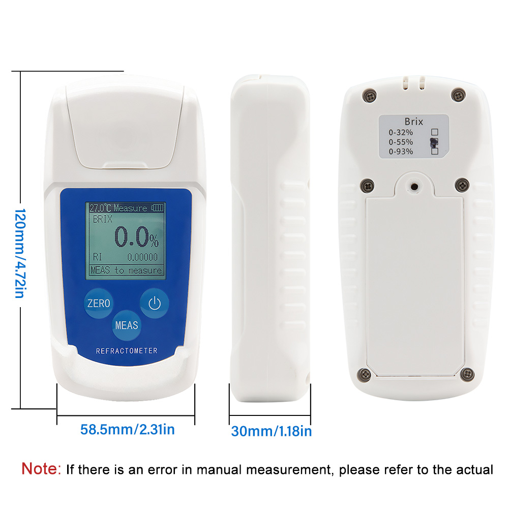 YAGO Handheld Refractometer With Digital Display Of 0-55% Sugar Content ...