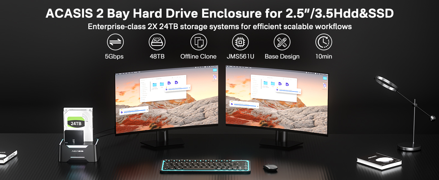 ACASIS hard disk base 2.5/3.5-inch laptop desktop SATA serial port SSD ...