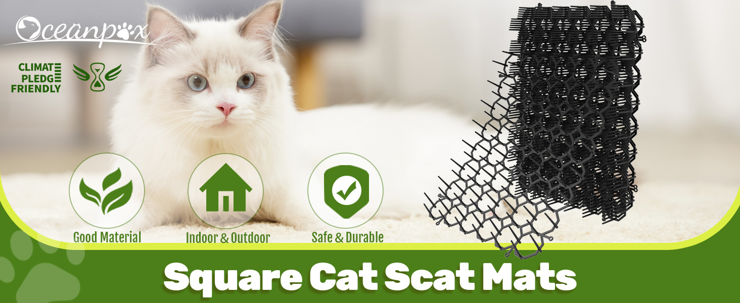 Animal Repel Mat Spike Cat Repellent Mat Plastic Anti Climb Fence No ...