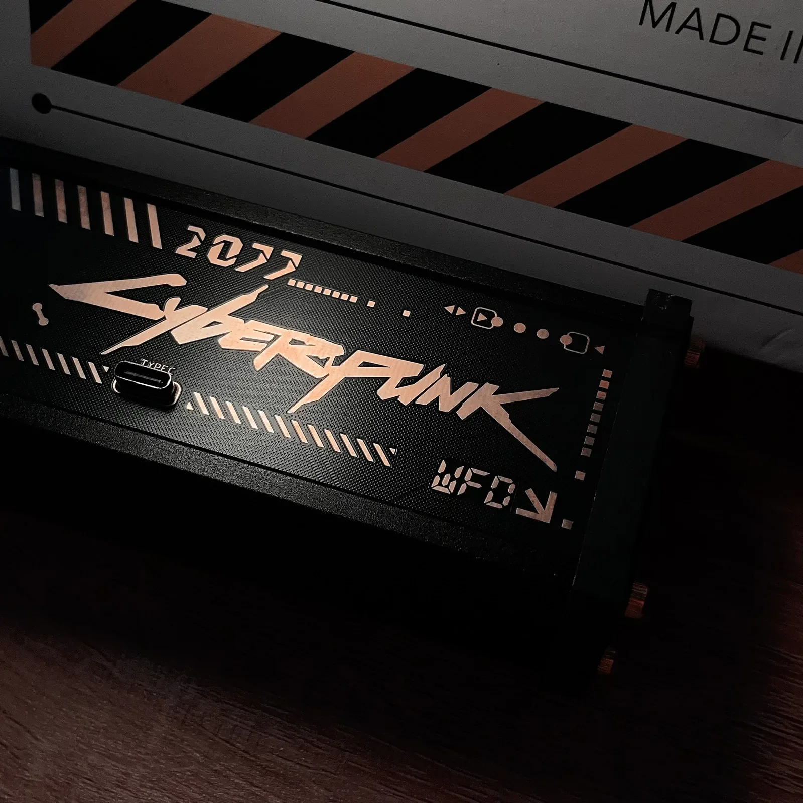 WFD Retro Electronic Tube Clock Pseudo-Fluorescent Matrix Cyberpunk ...