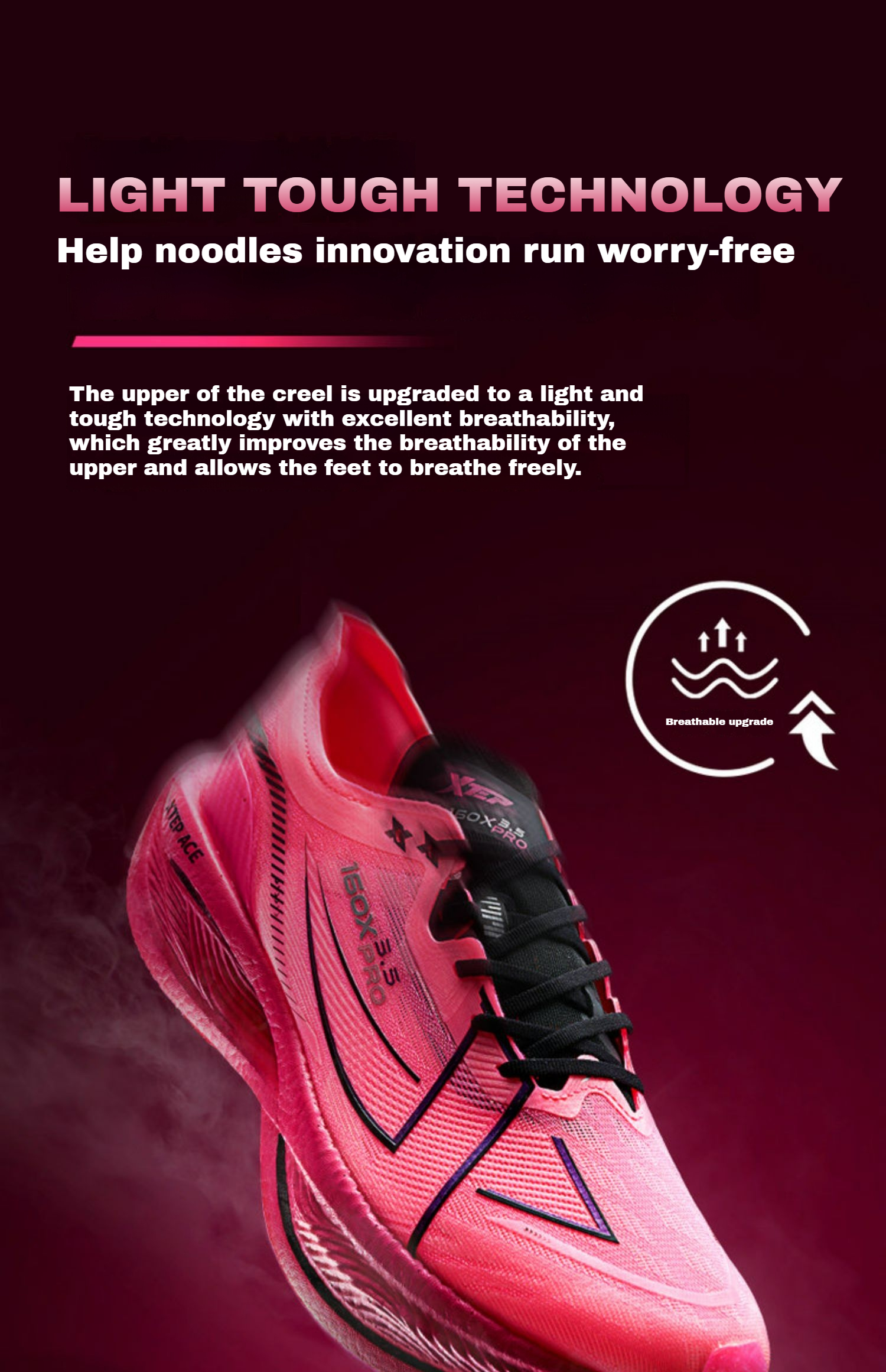 【XTEP】160X3.5 Pro | Kasut Larian Lelaki Perlumbaan Maraton Profesional ...