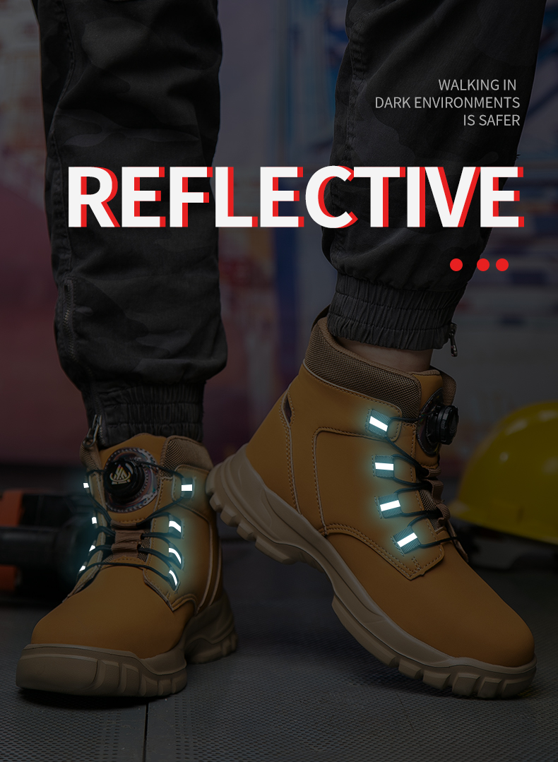 Safety Shoes with Rotating Button work shoes | Shopee Malaysia