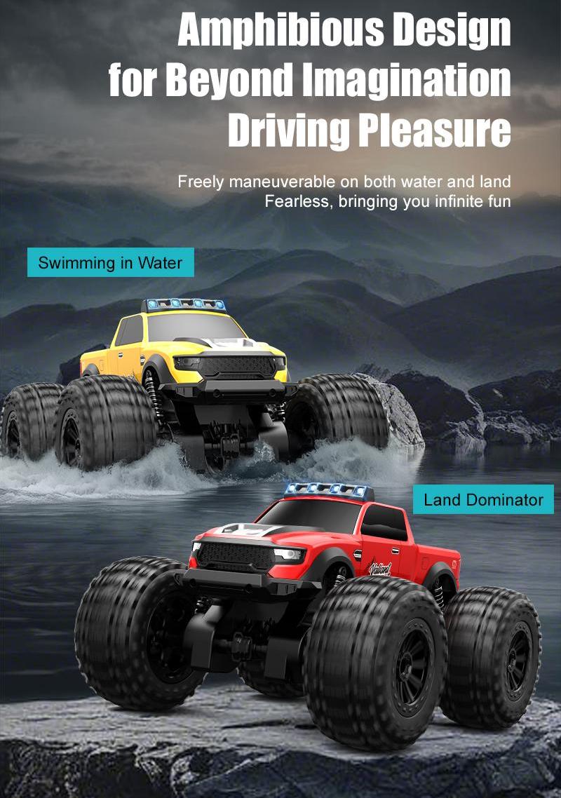 iBliver Rock Crawler RC Truck 4x4 Off Road Waterproof, 2.4Ghz ...