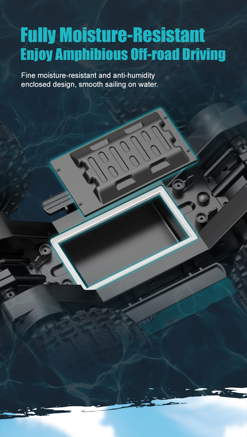 iBliver Rock Crawler RC Truck 4x4 Off Road Waterproof, 2.4Ghz ...