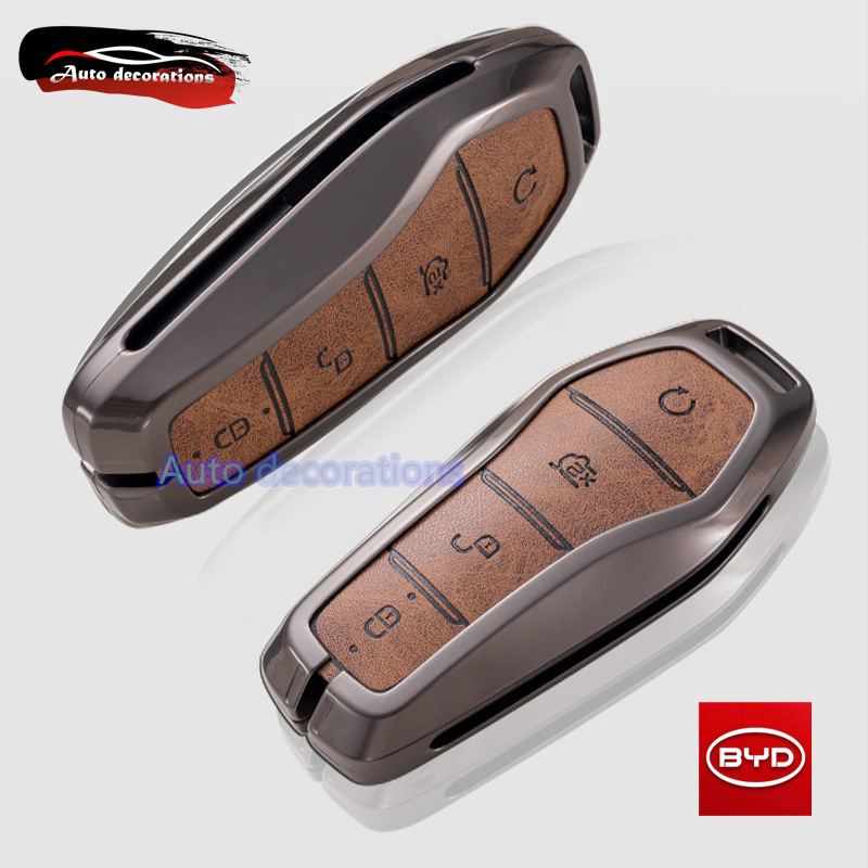 BYD smart car key cover zinc alloy keychain For BYD sealion 6/7 shark ...