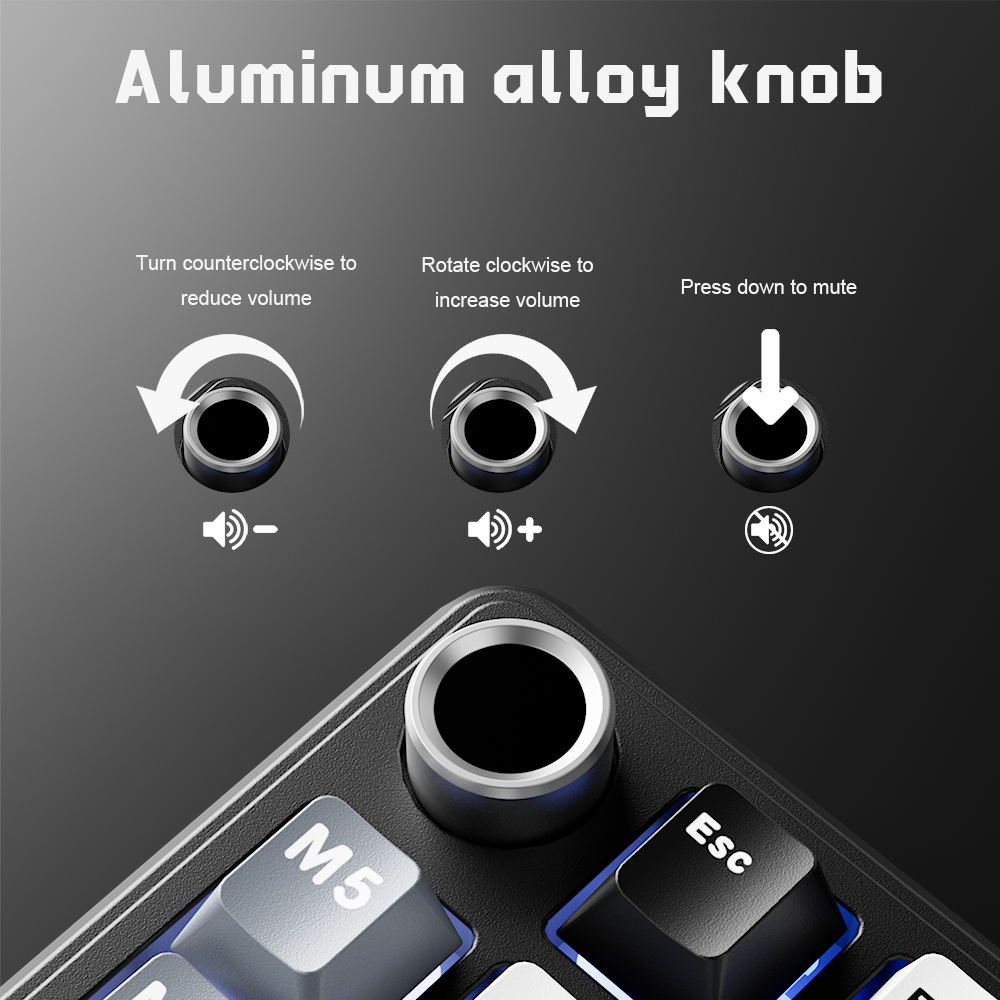 Royal Kludge RK L75 Mocha Grey 85 Key Diy Tri-Mode RGB Wired Bluetooth ...