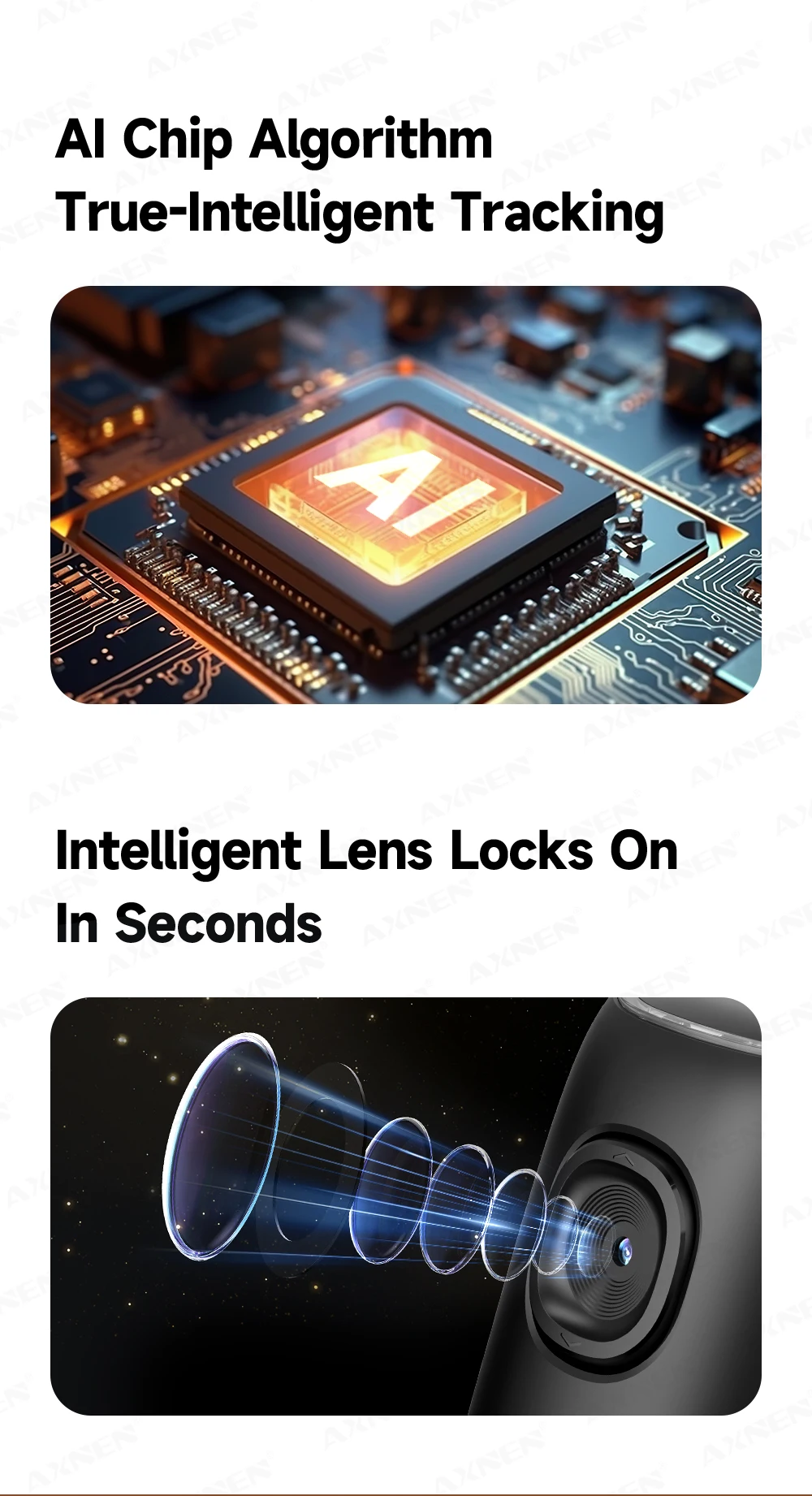 360 Auto Face Tracking Shooting Gimbal AI Camera Recognition Body Track ...