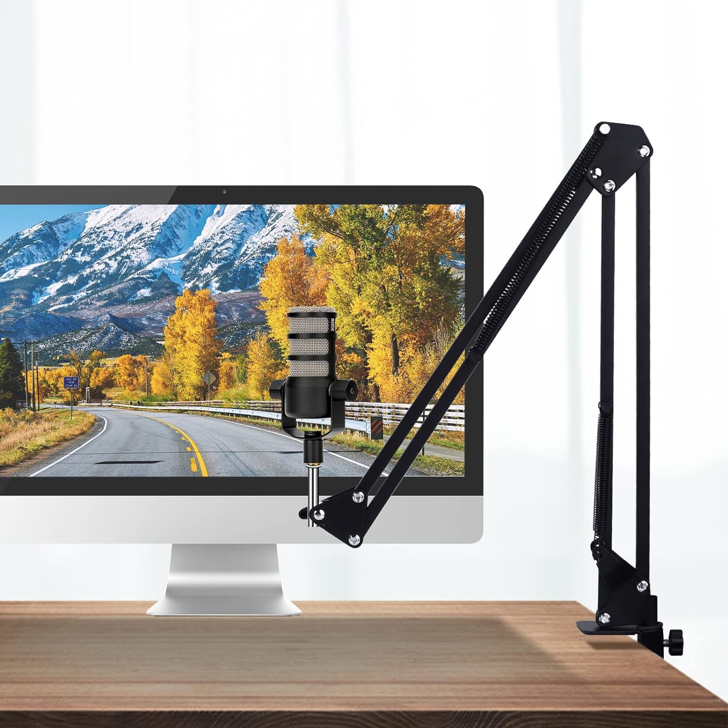 For rode podmic boom arm, Mic desk stand Compatible with rode pod ...