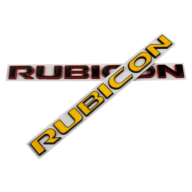 NEW 3D Metal Rubicon logo Car Trunk Body Side Sticker for Jeep Rubicon ...