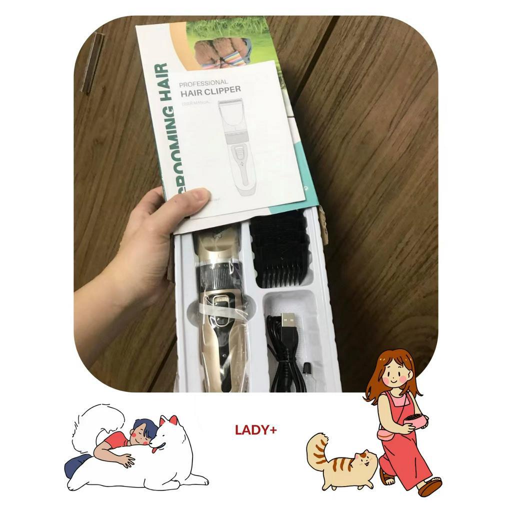 Pet hair trimmer Pet hair trimmer Electric clippers Dog hair pusher ...