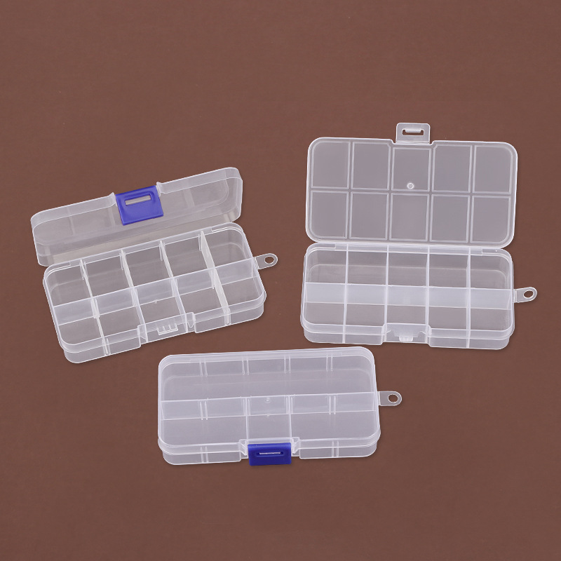 Transparent Pp Plastic Button Organizer Multi Compartment Packaging ...