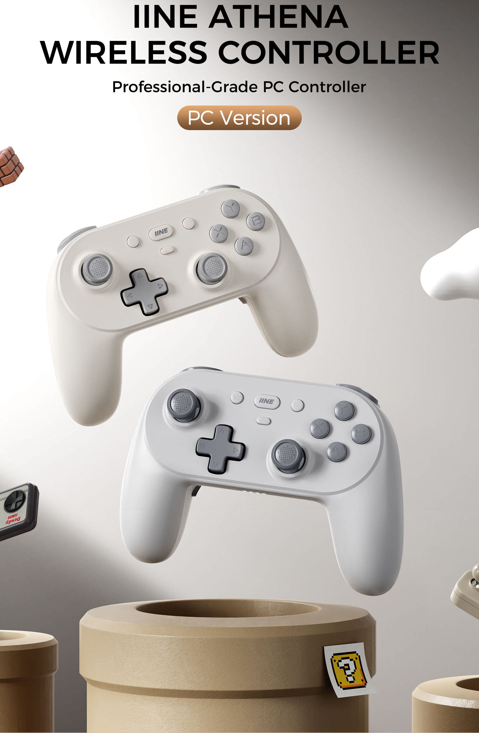 IINE Athena Wireless Controller PC Version / 0.1mm Hall Effect Triggers ...