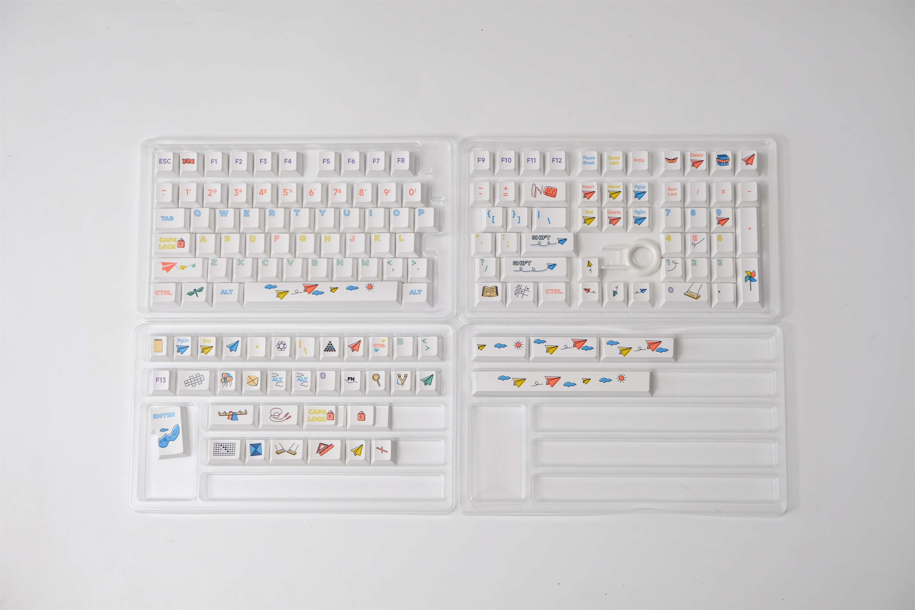 GMK Paper Plane Keycaps Set 151 Keys PBT Keyboard Cap Cherry Profile ...