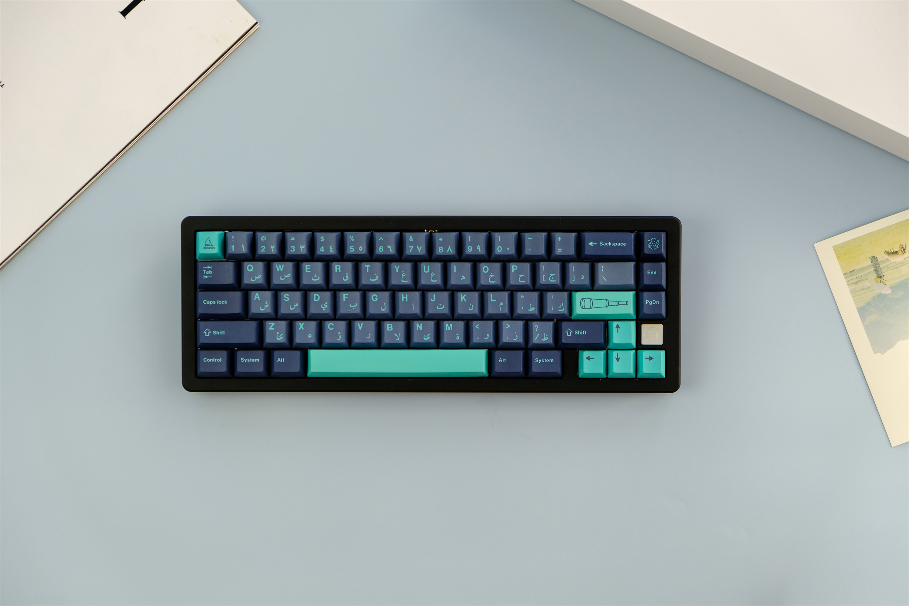 GMK Arabian Sea Keycaps Set 129 Keys PBT Keyboard Cap Cherry Profile ...
