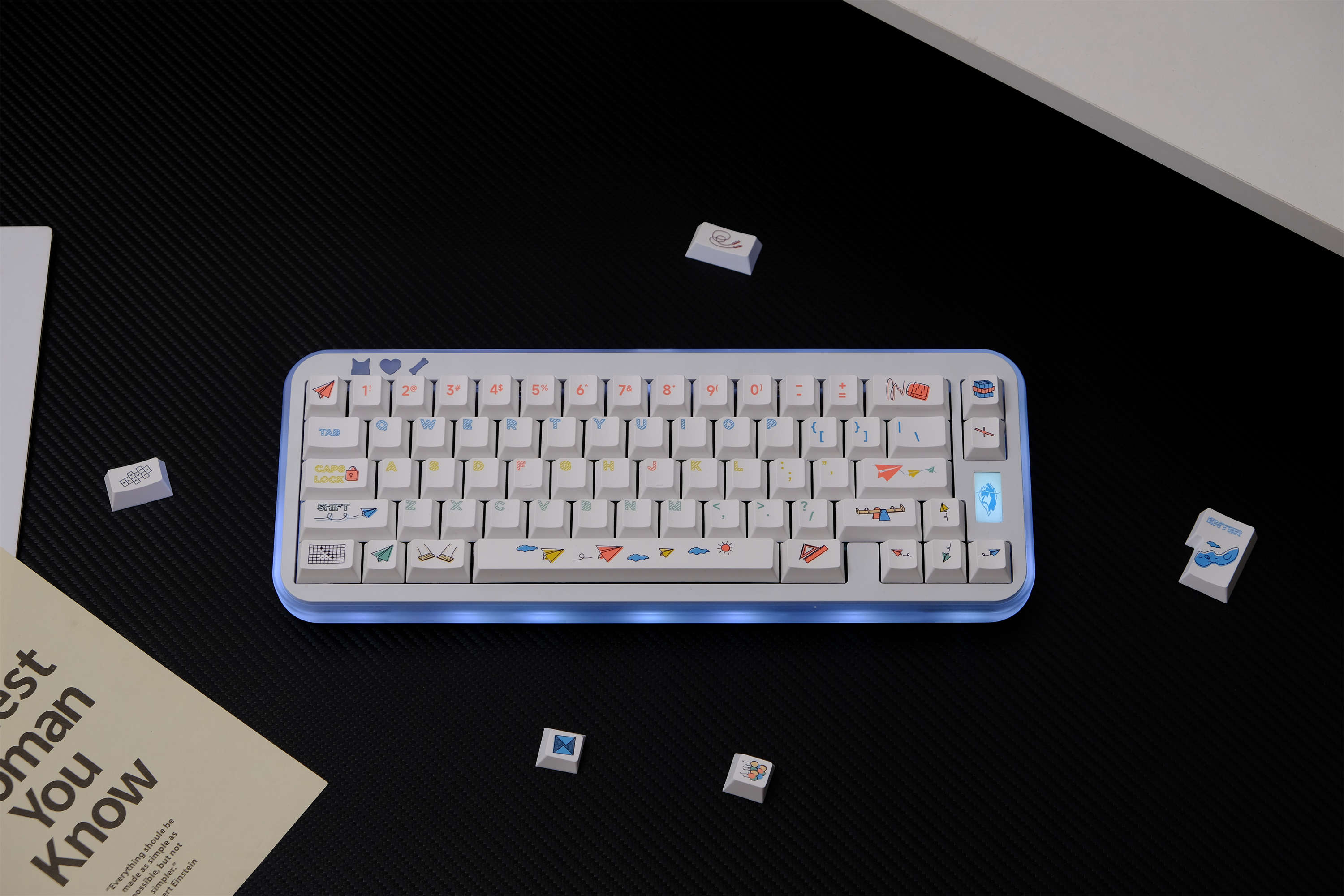GMK Paper Plane Keycaps Set 151 Keys PBT Keyboard Cap Cherry Profile ...