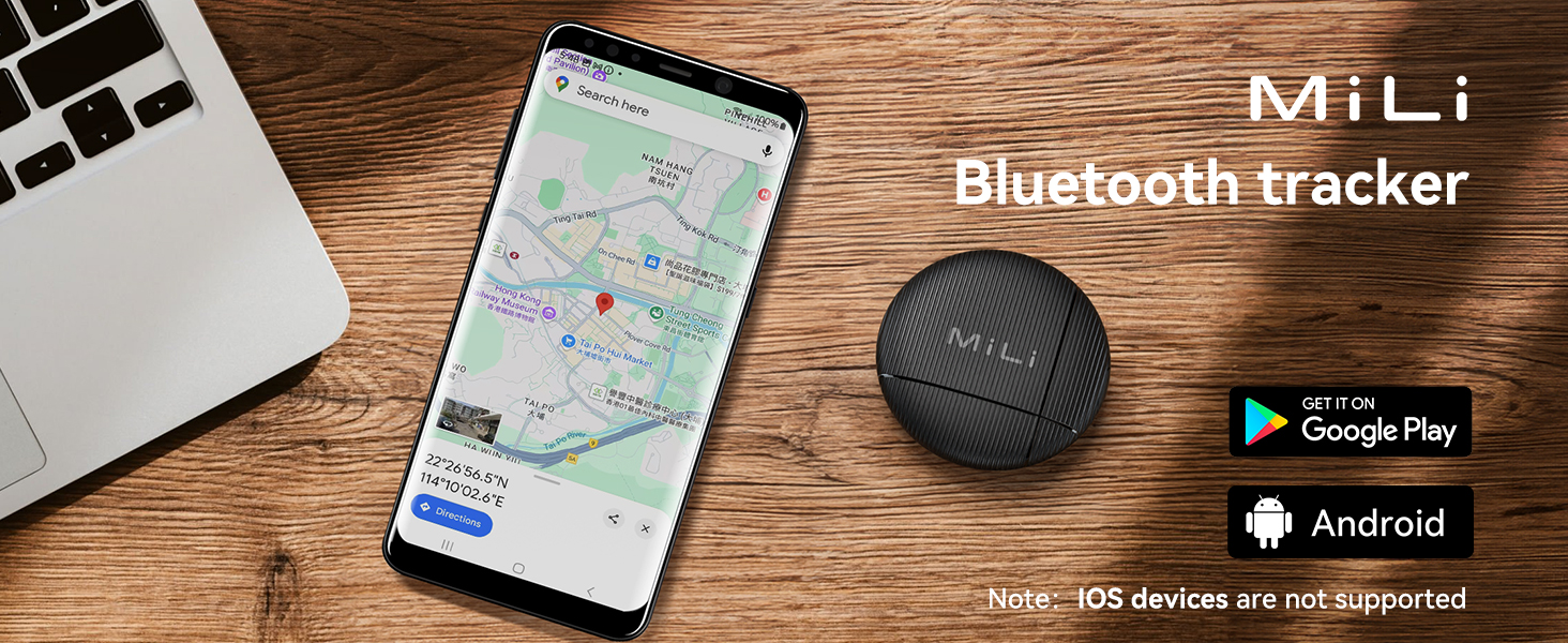 MiLi LiTag Mini GPS (For Android) Bluetooth Tracker Keys And Pet ...