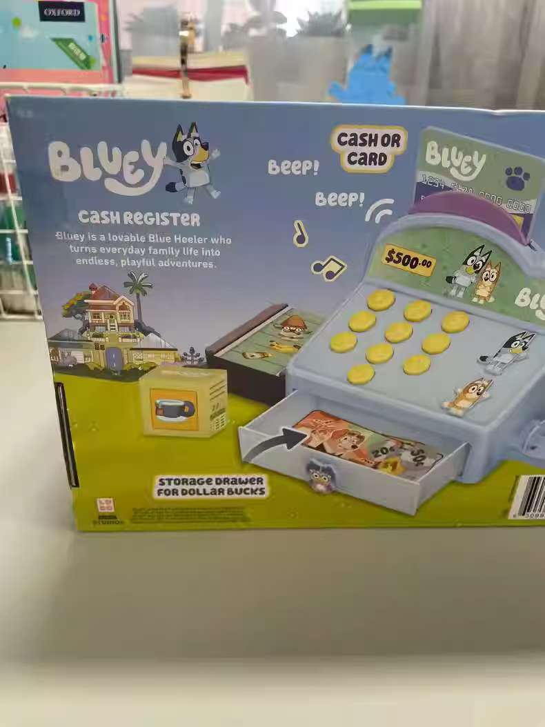 Bluey Cash Register, Sounds and Phrases from Bluey and Bingo Toddler ...