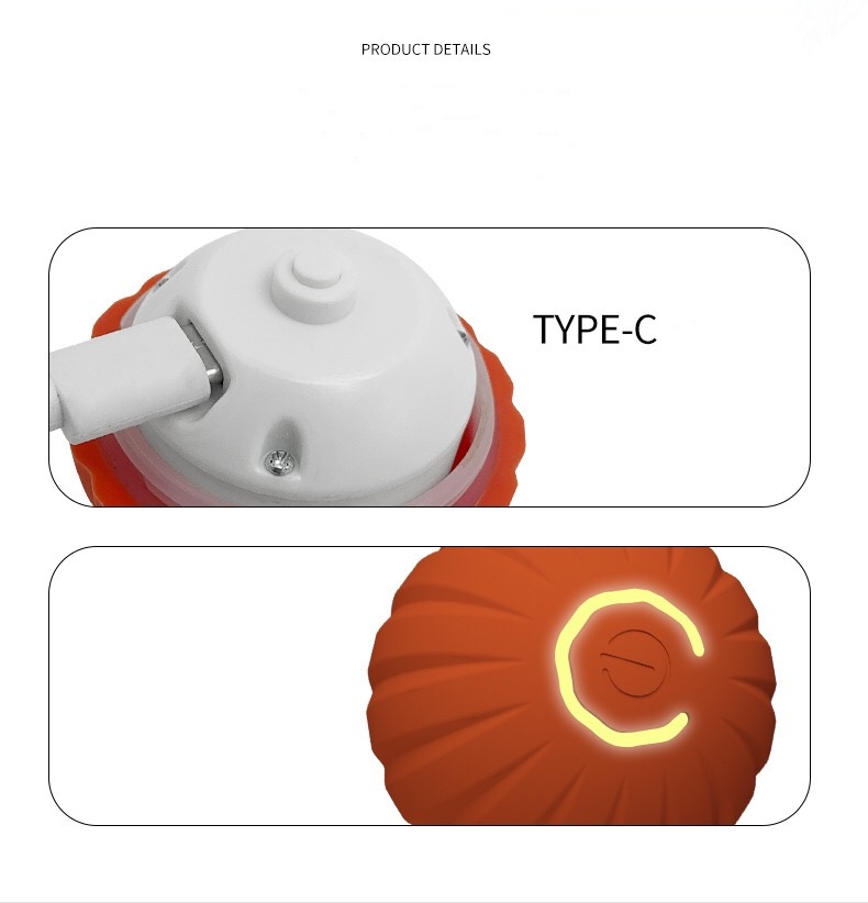 Dog Toy Smart Rolling Ball Automatic Toys for Dogs Training Self-moving ...