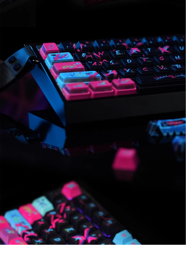 TITANNATION League of Legends: Arcane JINX keycaps factory height PBT ...