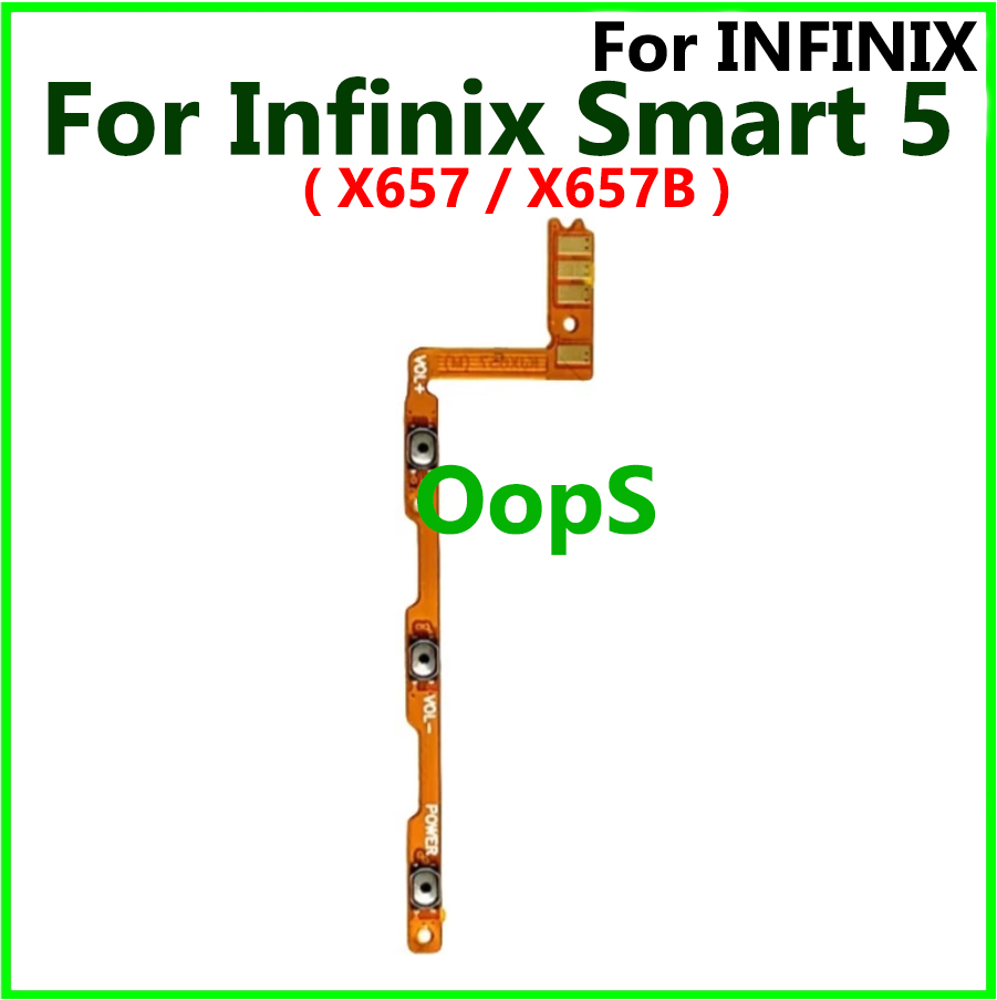 For Infinix Smart 5 Power On Off Flex Volume Key Up Down Out Button X657 / X657B Ribbon Flex ...