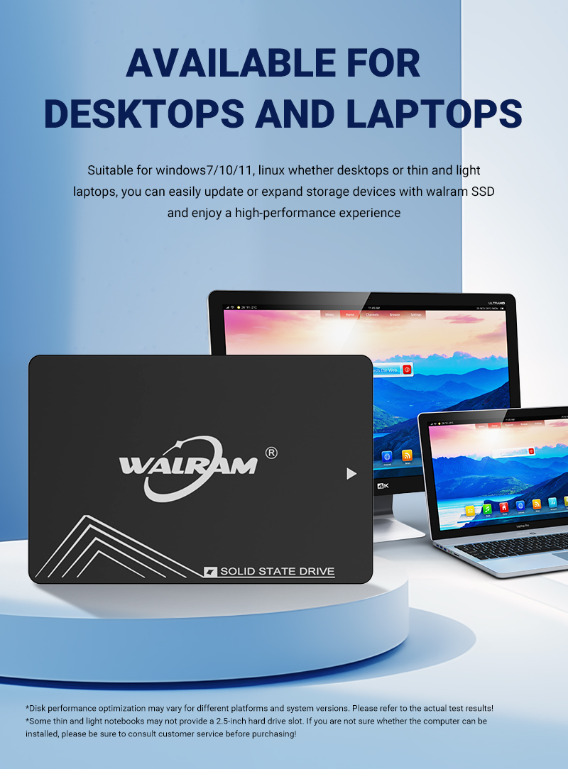 Walram 2.5 SATA3 SSD 120GB 240GB 500GB Internal Solid State Drive - 6Gb ...