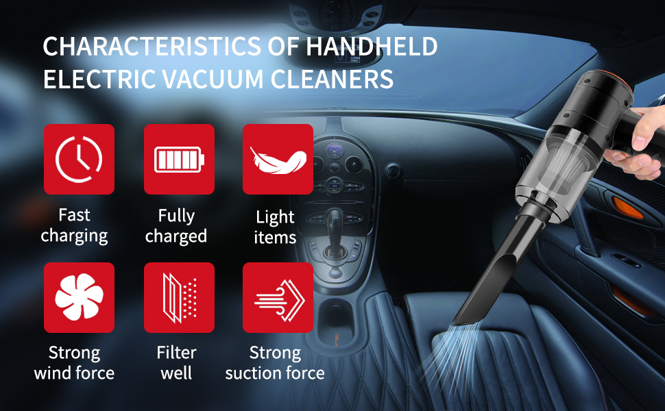 5in1 Portable Mini Vacuum Cleaner Wireless Cordless Handheld Blowing ...