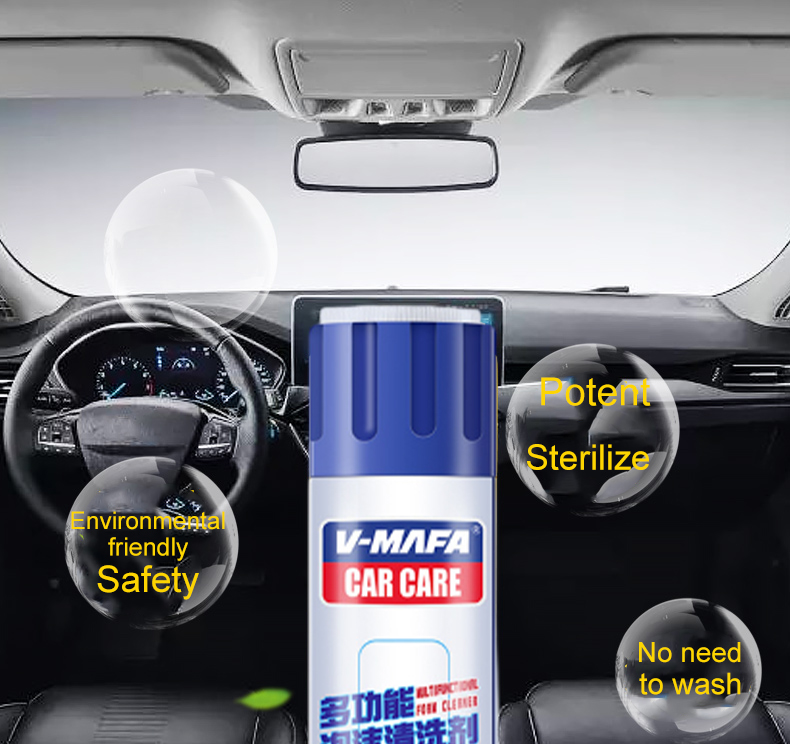 【Fabric/Platic/Leather Cleaner】car interior cleaner car cleaner Foam ...