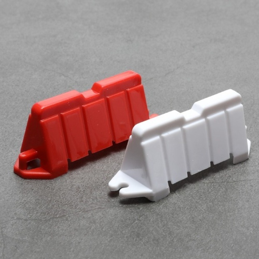 AOPHEKM 50pcs Road Barriers, Mini Obstacle Track Handmade Highway ...