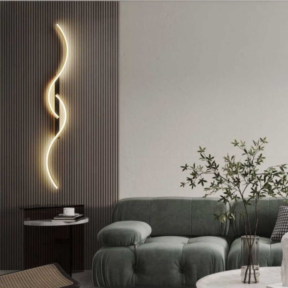 LAMPU DINDING RUANG TAMU MODEN WALL LIGHT LIVING ROOM DECOR MODERN ...