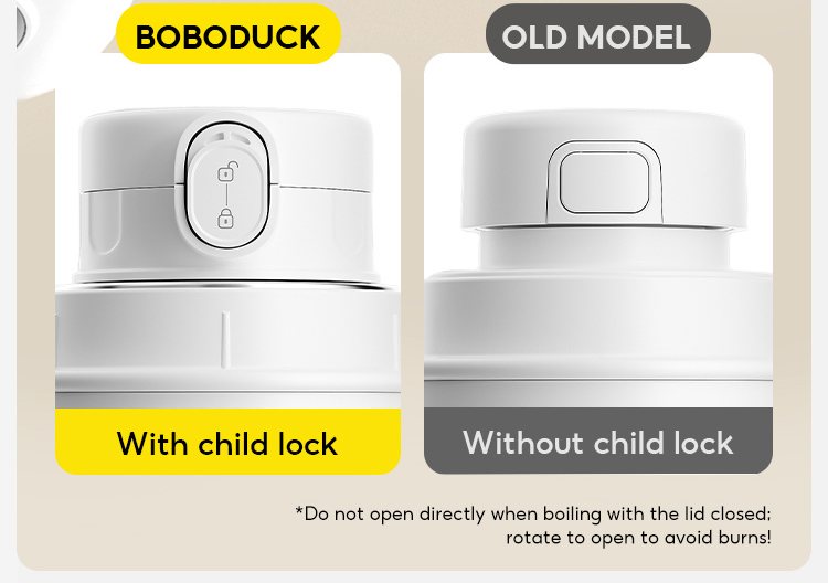 Boboduck Baby Portable Wireless Thermostatic Kettle Essential for ...