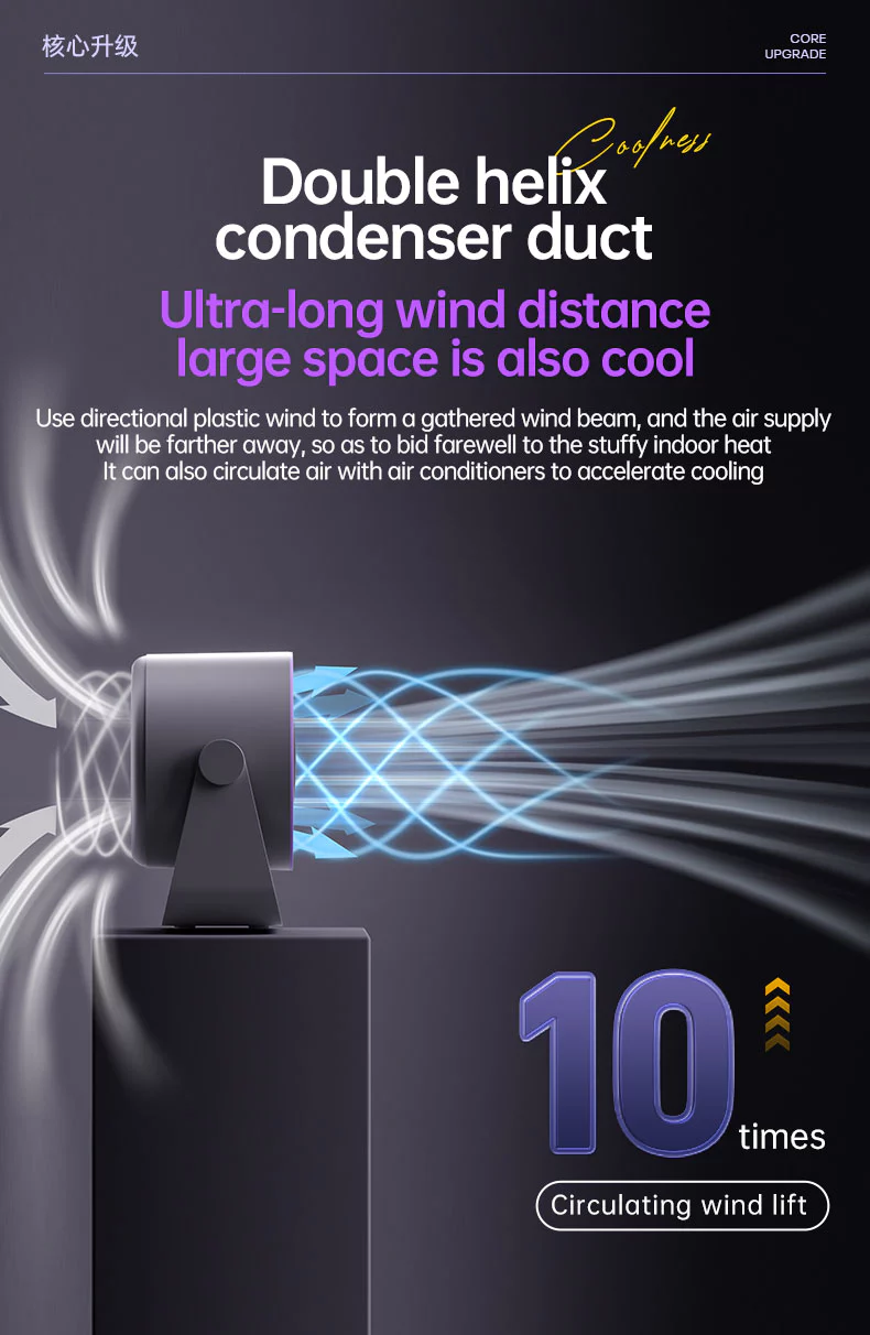 【Ready stock】Portable desktop fan with adjustable 100 levels supporting ...