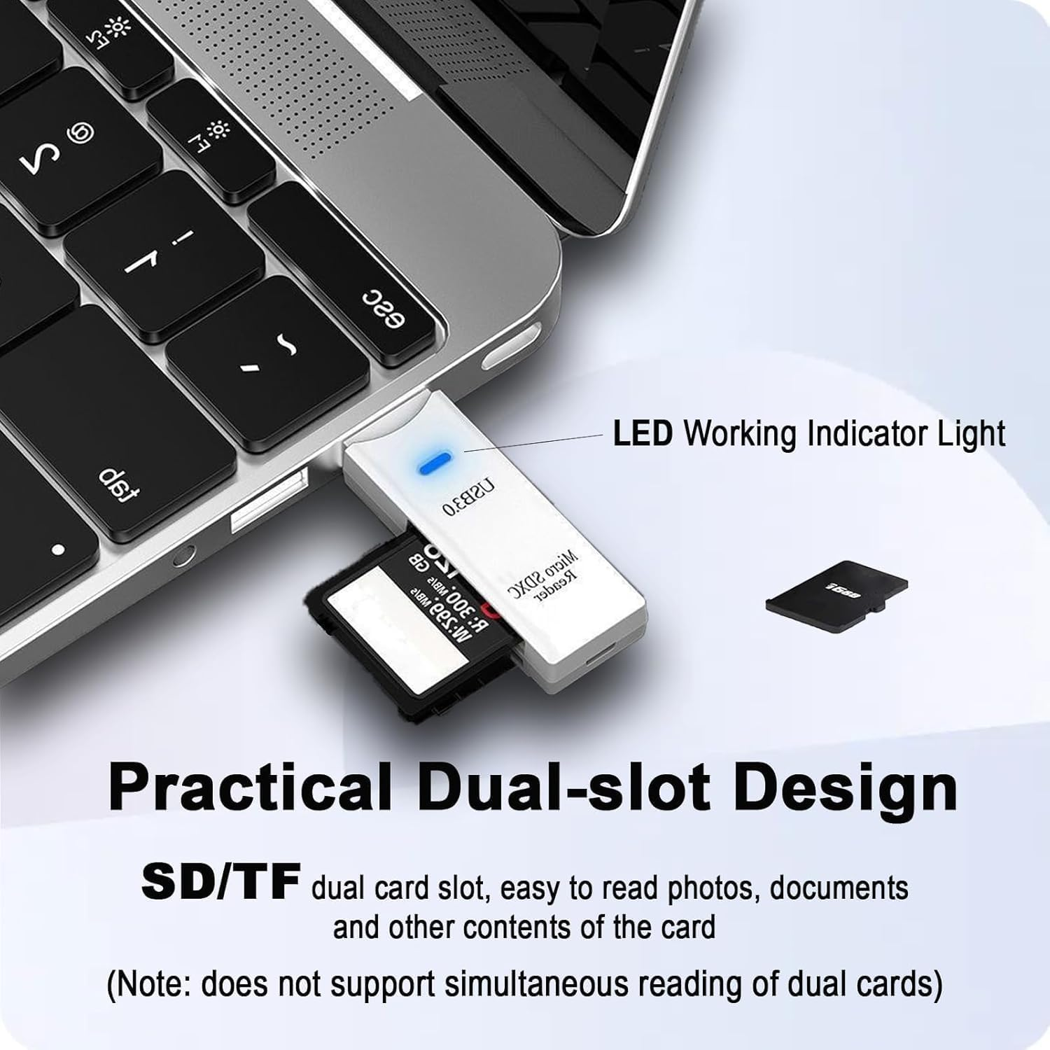 USB 3.0 Card Reader Micro SD TF Memory Card Reading Adapter High Speed ...