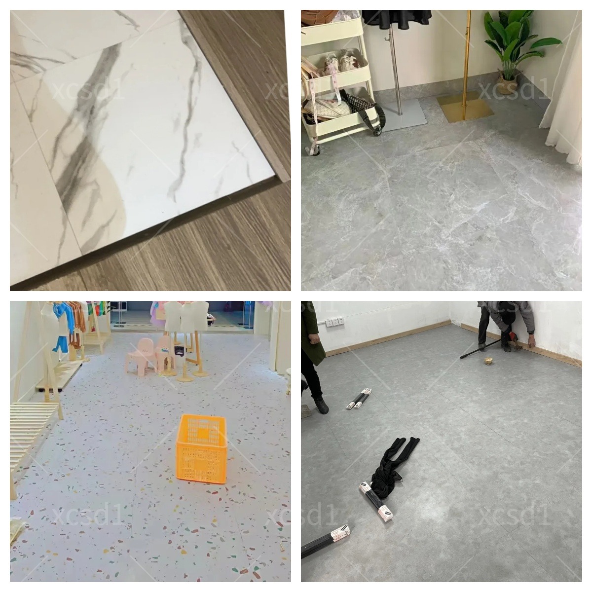 Thickened Self-Adhesive Floor Stickers Cement Vinyl Floor Direct Floor ...
