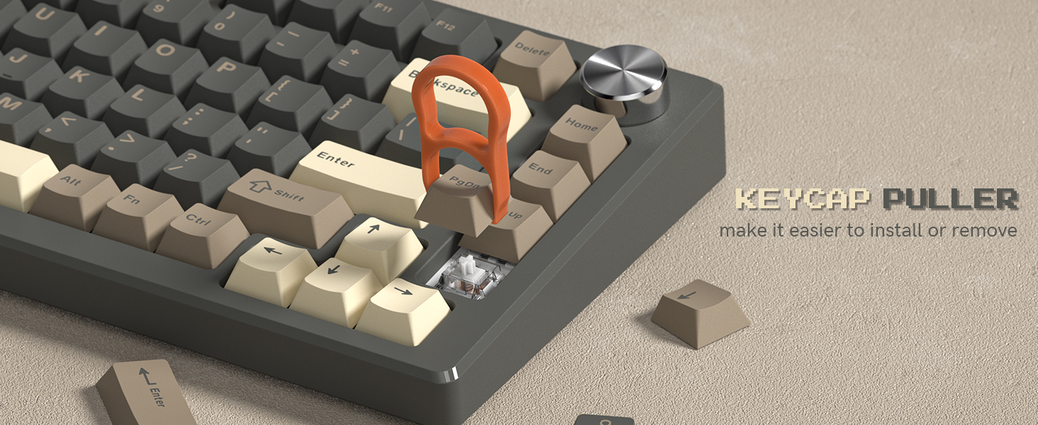 Womier PBT Retro Brown Keycaps Set Cherry Profile 138 Keys Custom ...