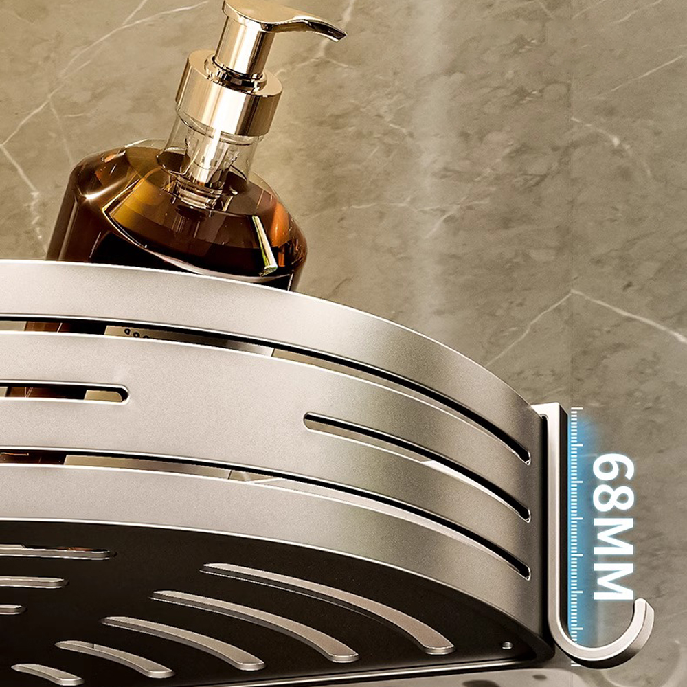 Bathroom Rack Bathroom Shower 2-Layer Shampoo Storage Rack for Bathroom ...